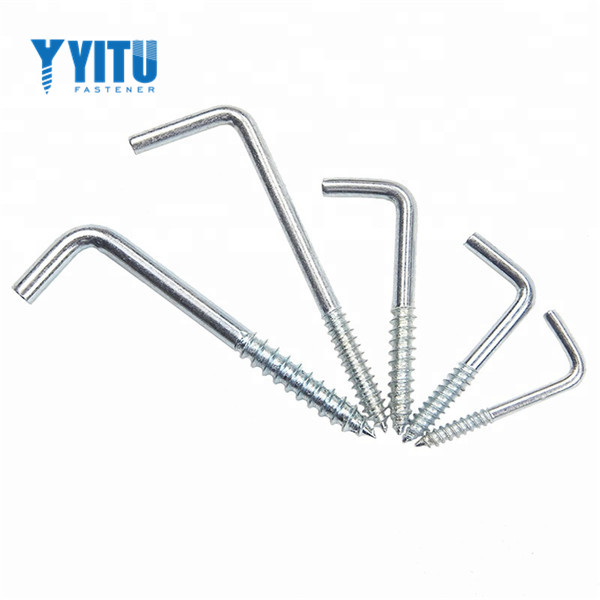 Carbon Steel Zinc Plated Square Bend Hook Screw