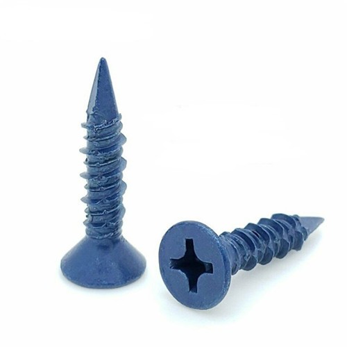 Hex Head Blue Ruspert Coated Concrete Screw